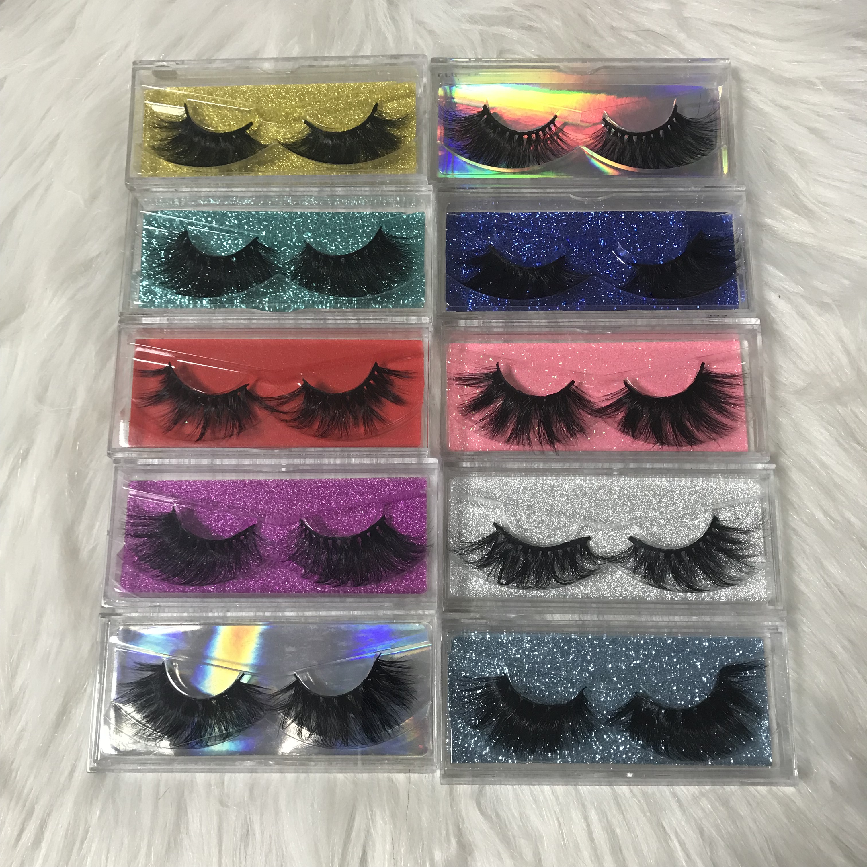mink 3d/ F lashes & mink 4d/ 5d/ 6d lashes with regular box,Mink Lashes ...